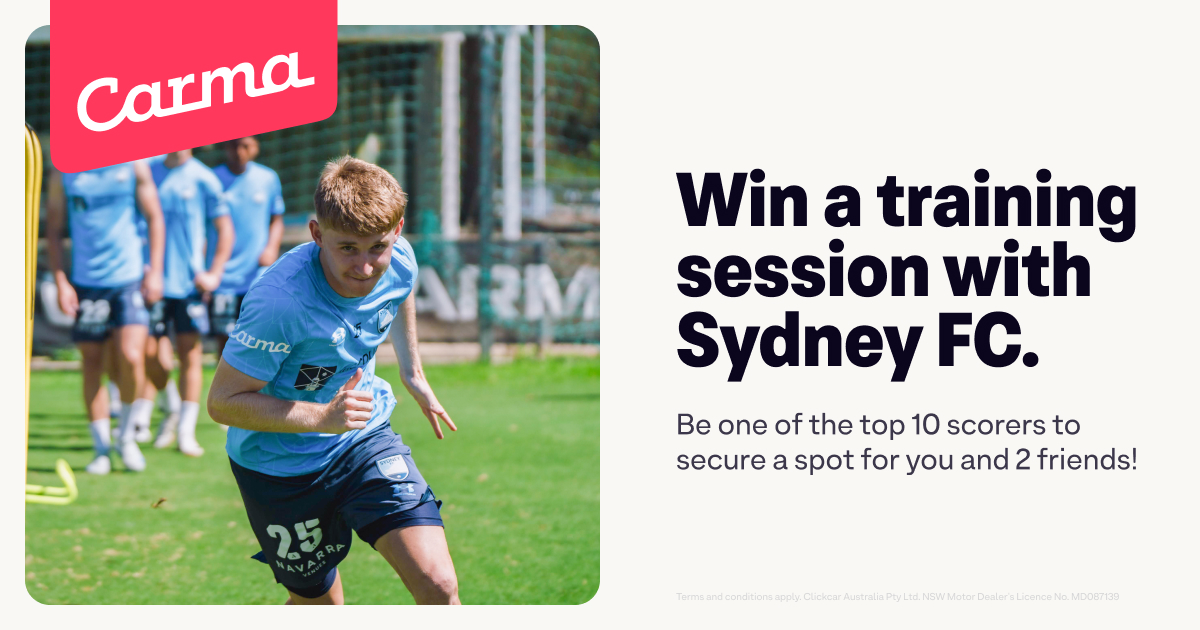 Win a training session with Sydney FC