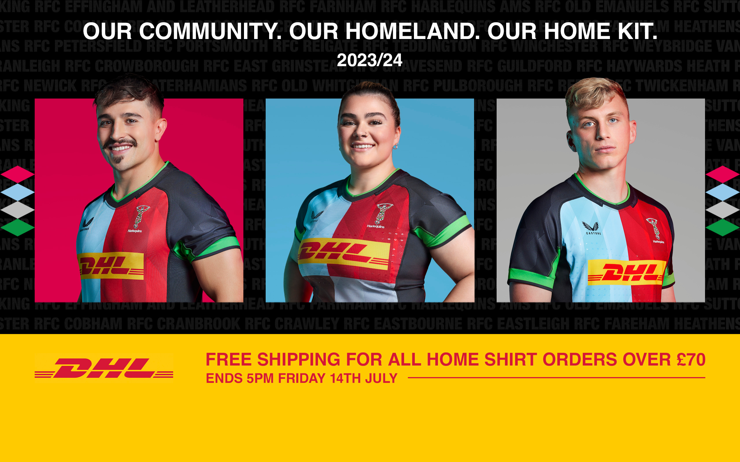 Harlequins Launch 2023/24 Home Kit | Harlequins FC