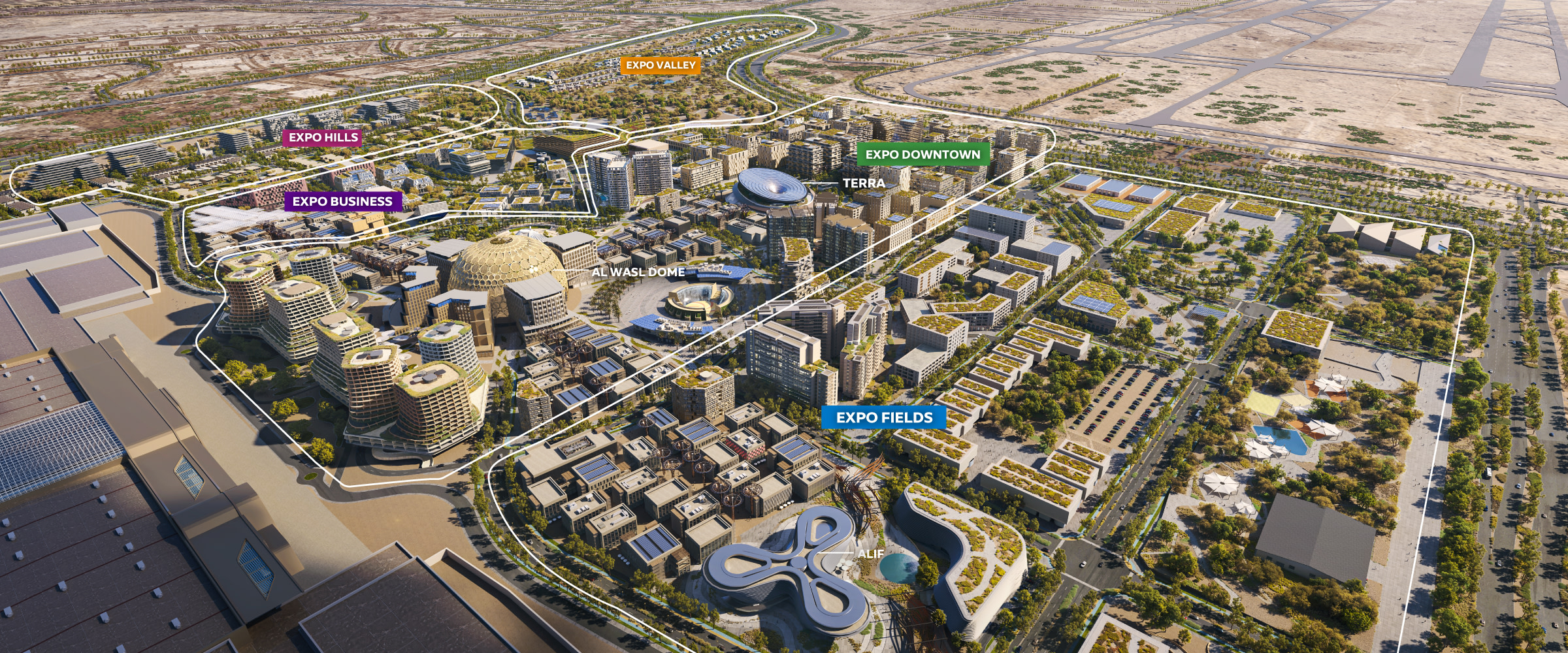 The Expo City Dubai master plan