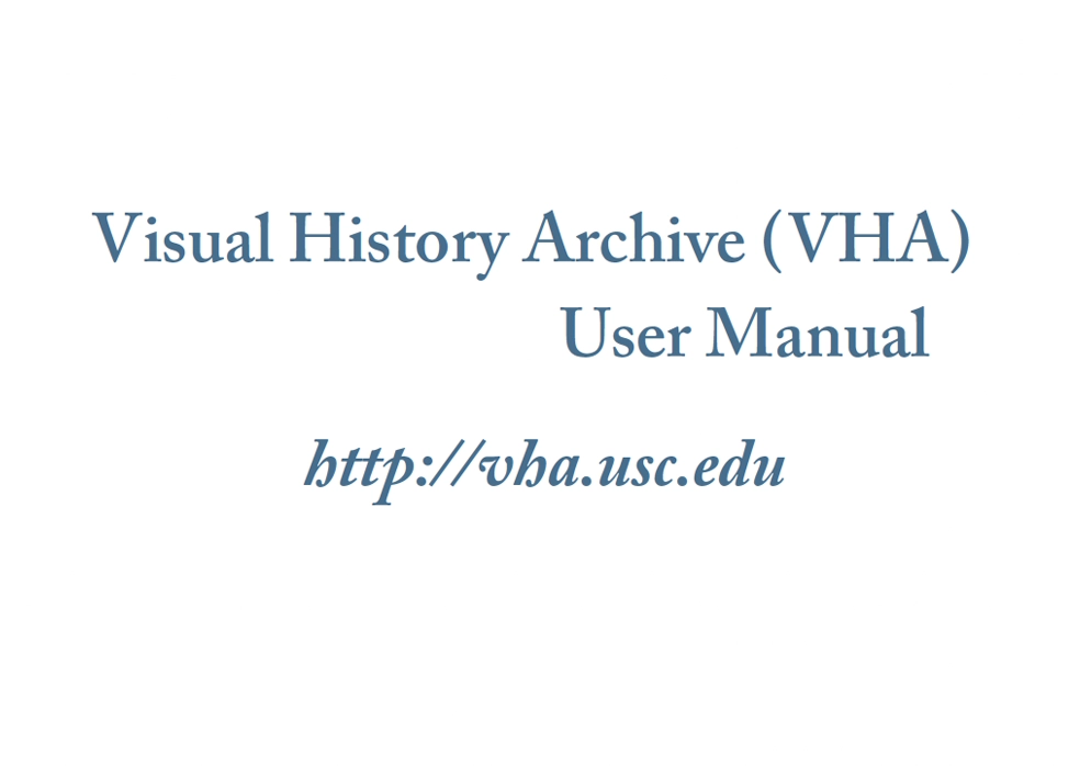 Visual History Archive