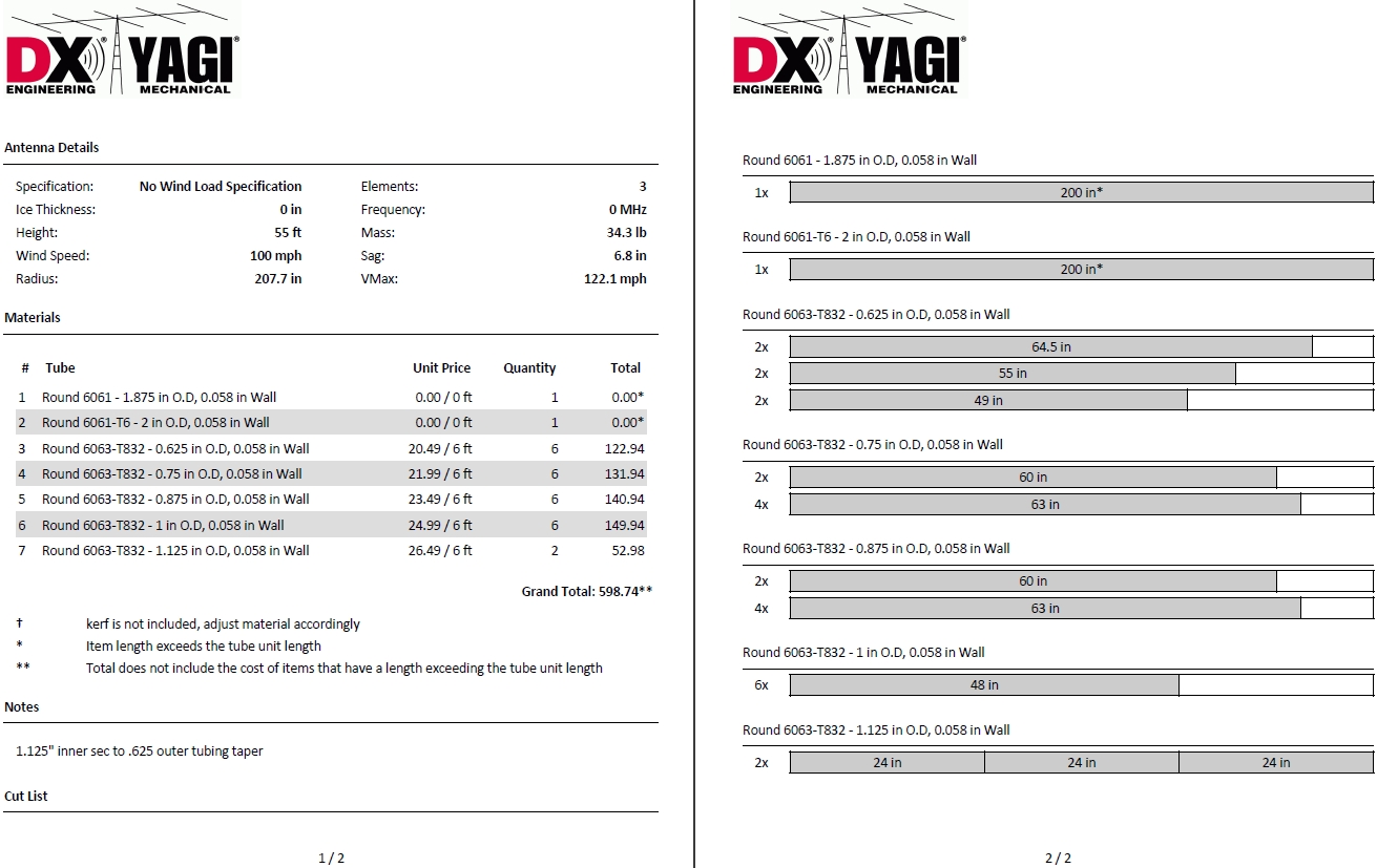 DX Engineering DXE-YAGIMECH6 DX Engineering Yagi Mechanical® Antenna ...