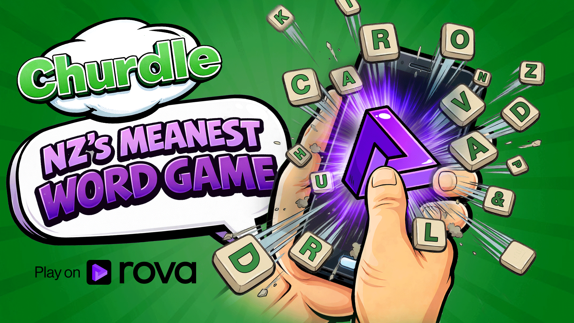 Play Churdle, NZ's meanest new word game - win $100 a day! | rova