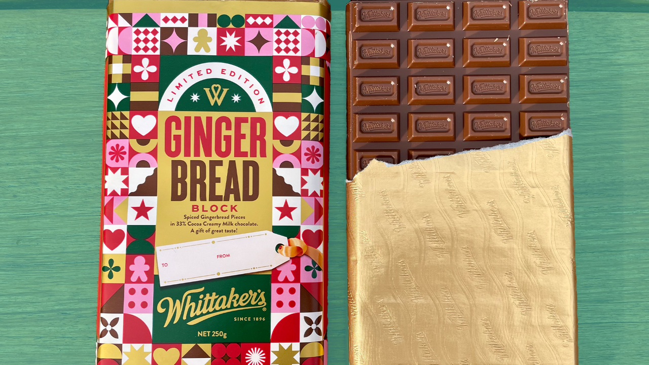 Whittaker's to release a limited-edition Gingerbread block to get you ...
