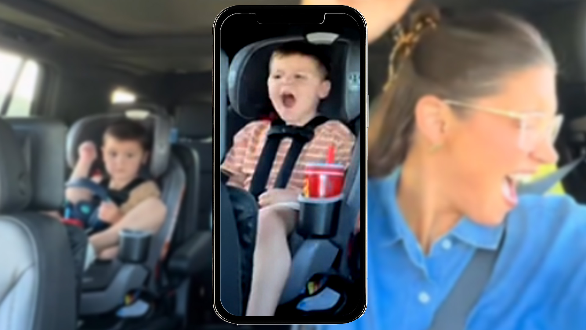 Toddler's reaction to mum playing Avicii and David Guetta in the car ...