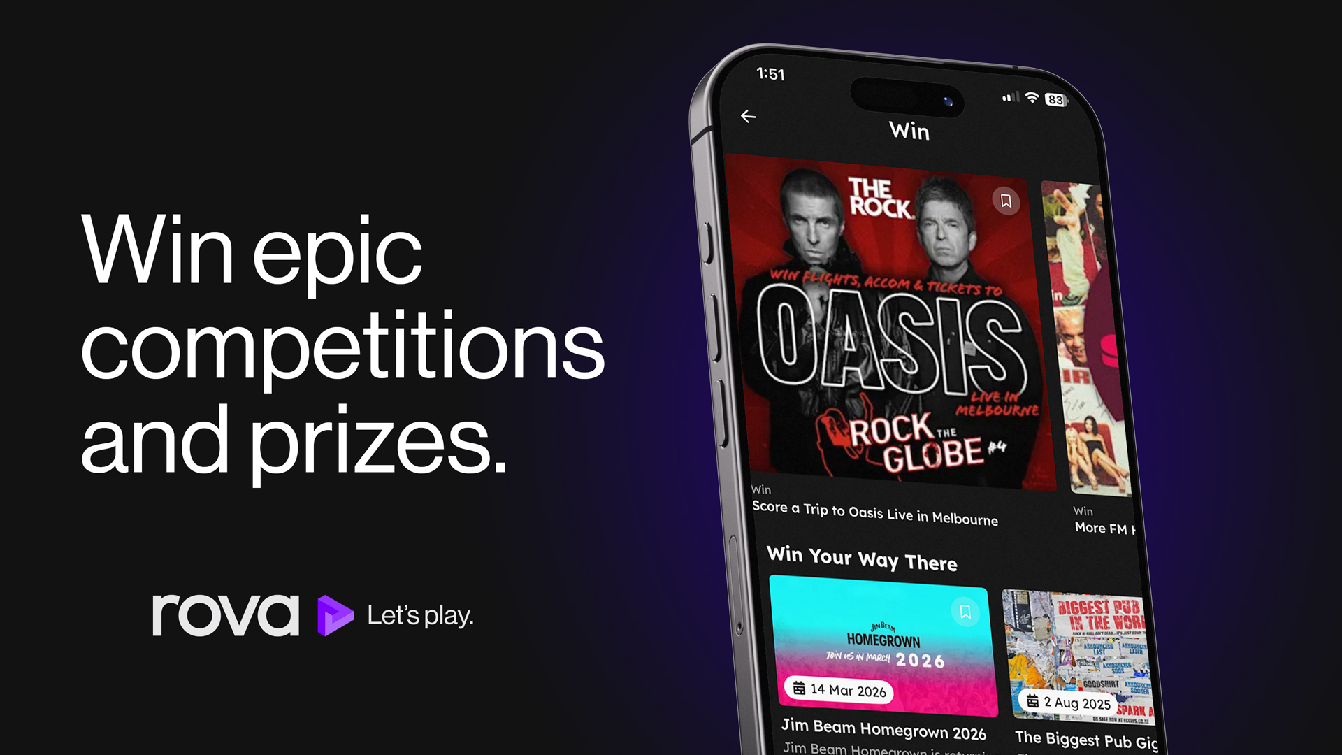Enter competitions and win prizes | rova