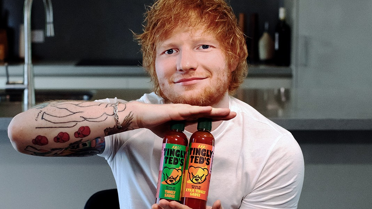 Ed Sheeran launches his own 'Tingly Ted' hot sauce range | Articles | rova