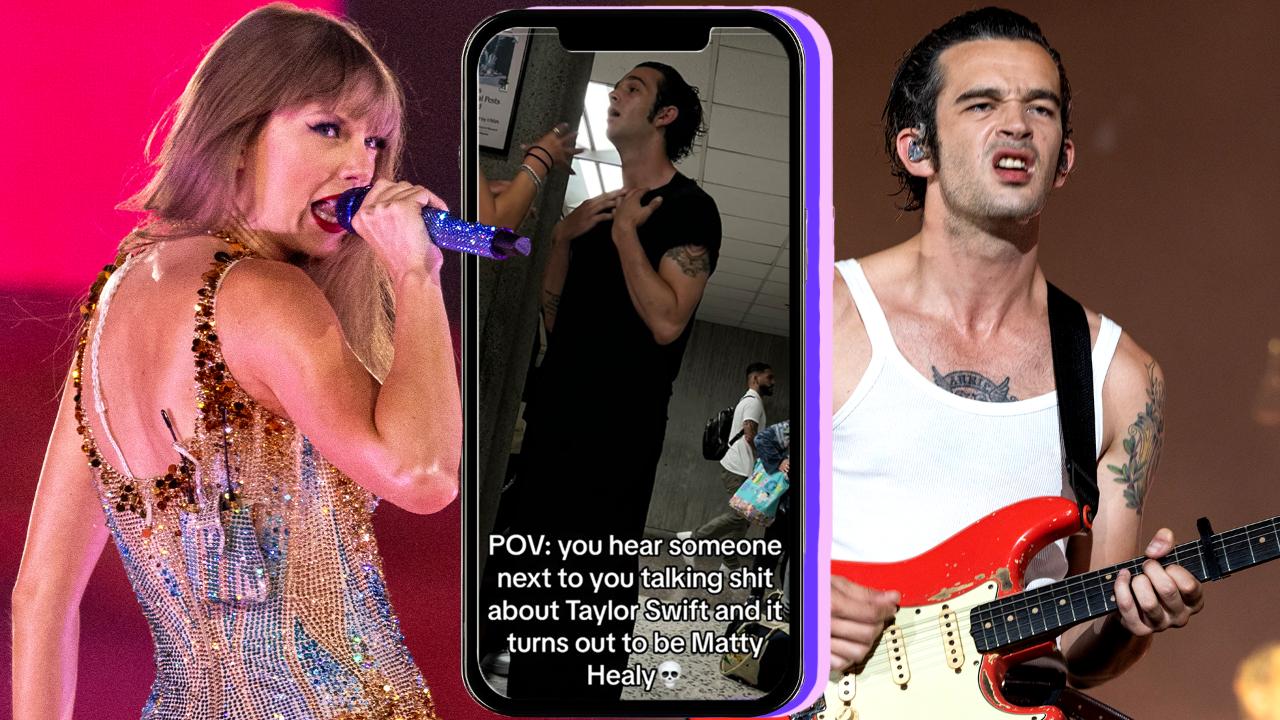 Matty Healy caught on cam allegedly talking mad smack about Taylor Swift and her fans | Articles ...