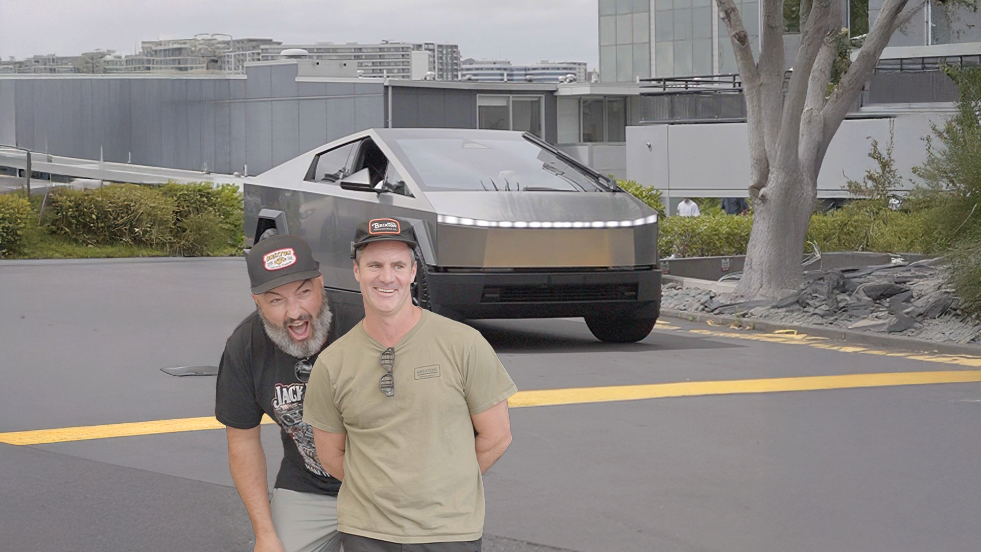 Jay and Dunc become the first people in New Zealand to ride in a Tesla ...