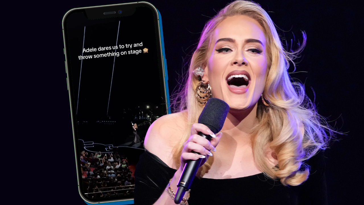 Adele dares her Vegas concertgoers to throw something at her onstage ...