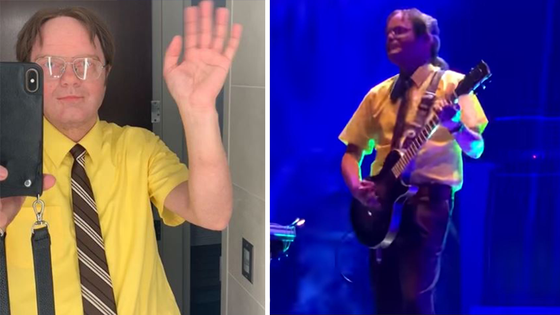 WATCH: Tool's Adam Jones plays gig dressed as Dwight from 'The Office ...