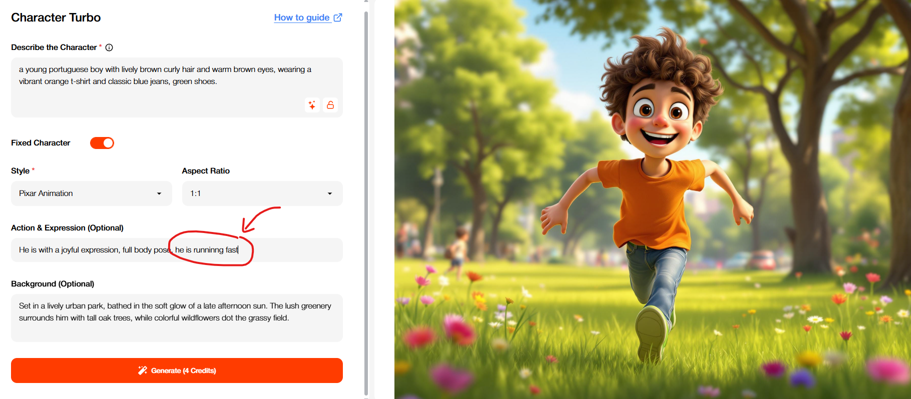 Consistent Character AI