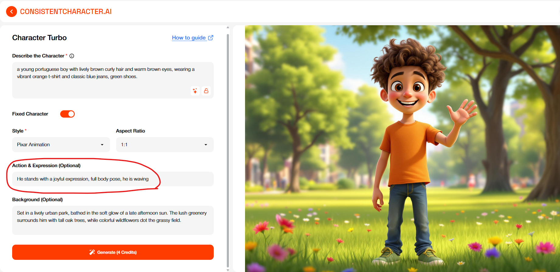 Consistent Character AI