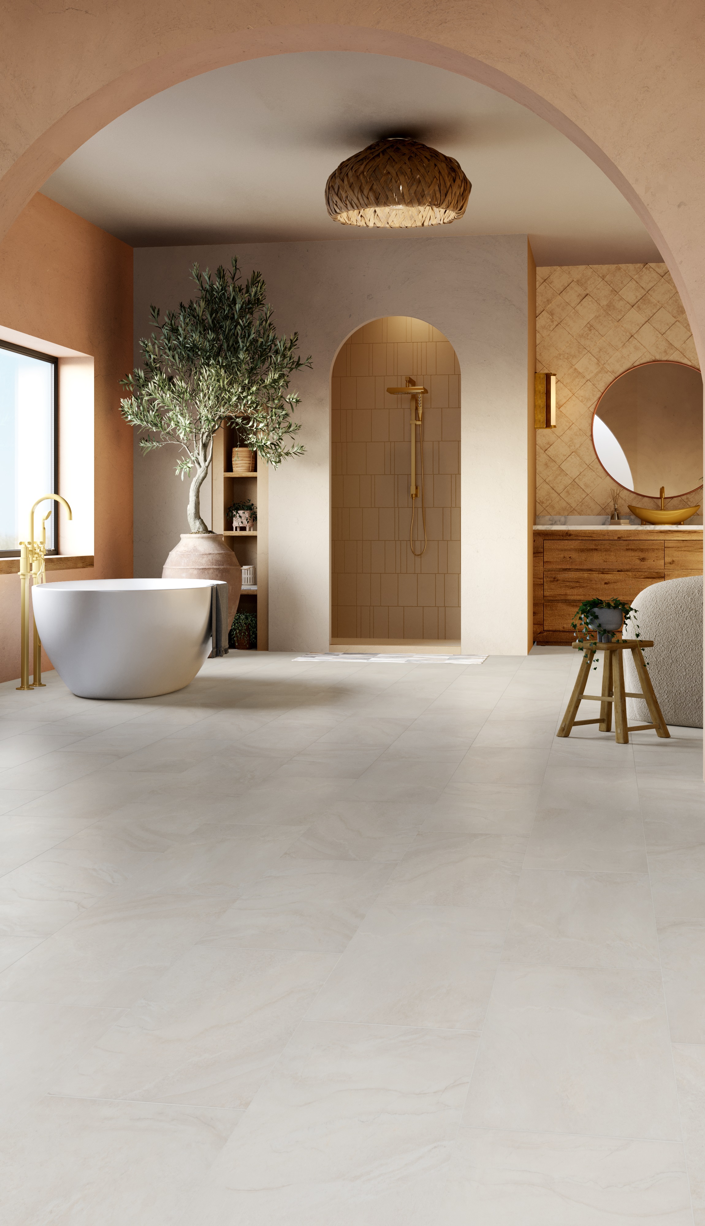Mediterranean Tile Flooring A 'fusion' Version Of Mediterranean Style