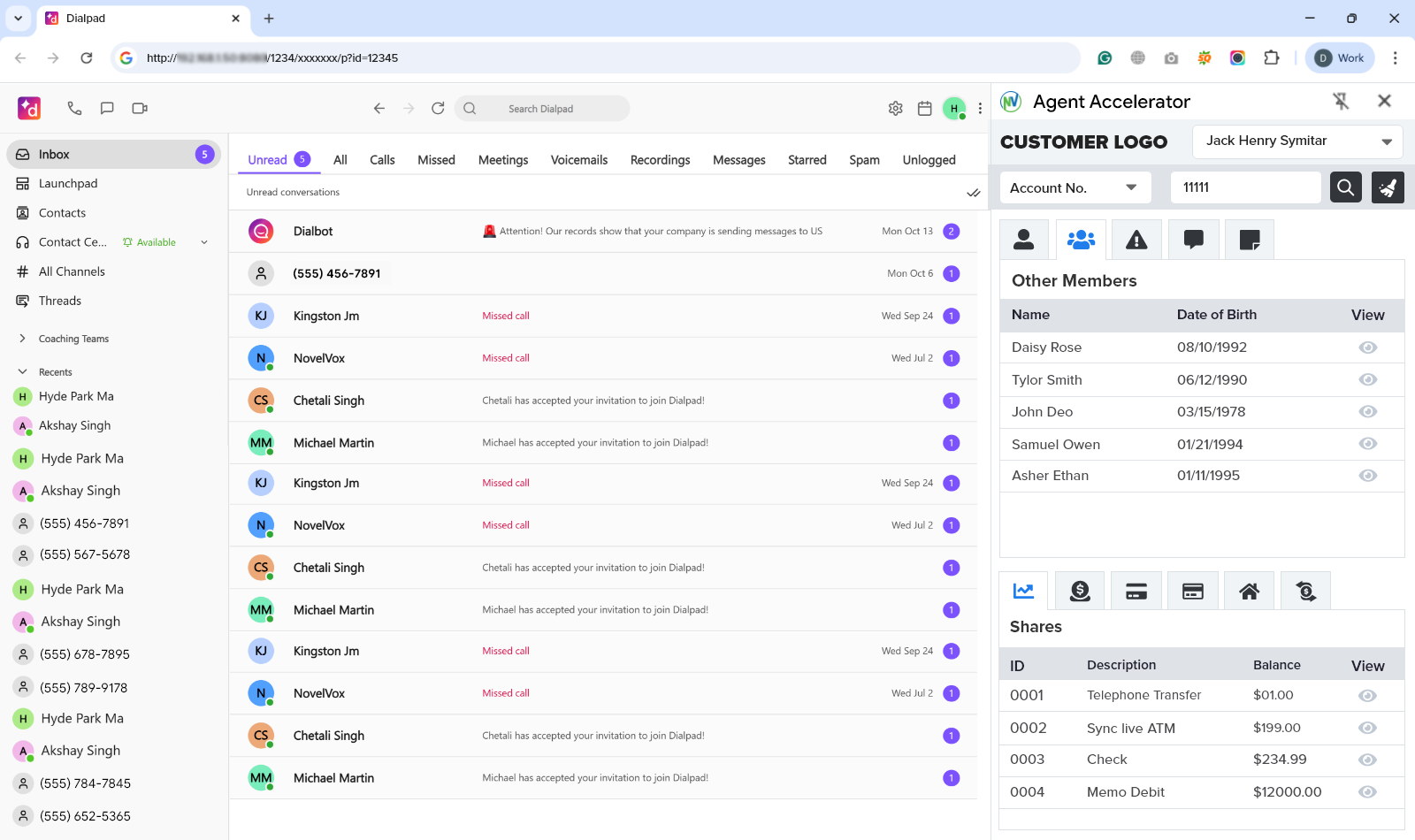 Dialpad + Symitar | Dialpad