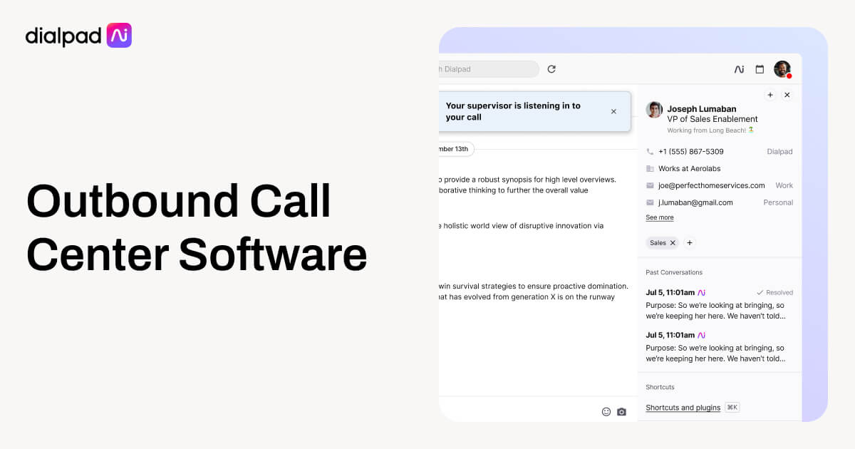 Outbound Call Center Software: Features and Benefits | Dialpad Outbound Call Center Software: Features and Benefits | Dialpad
