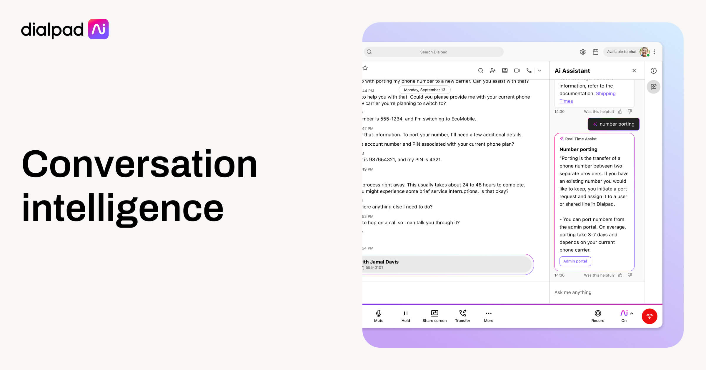 Conversation Intelligence: Software for Call Insights | Dialpad