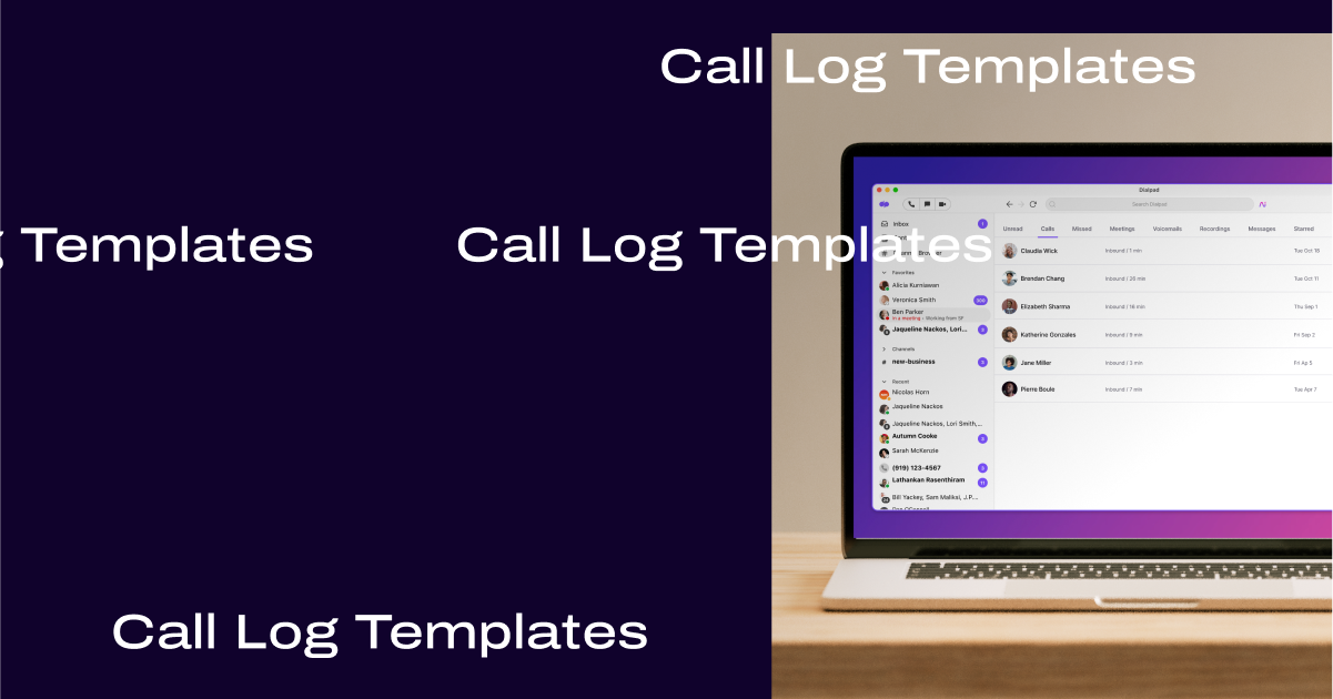 Dialpad | 10 Free Call Log Templates [+ Tips to Make Your Own] | Dialpad