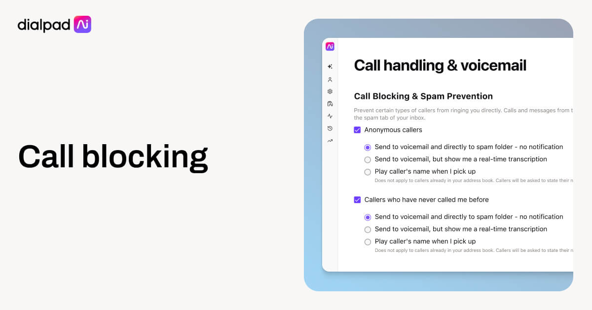 Call Blocking: Stop Spam / Robocalls to Your Business | Dialpad