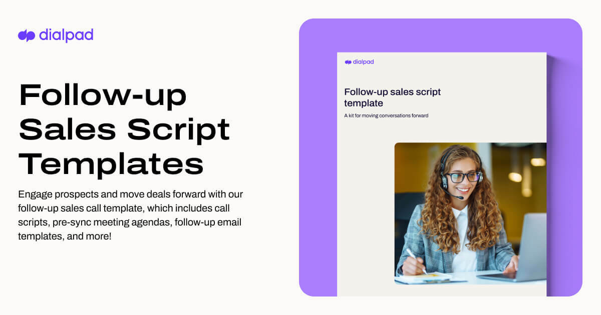 Free Follow-up Sales Script Template | Dialpad