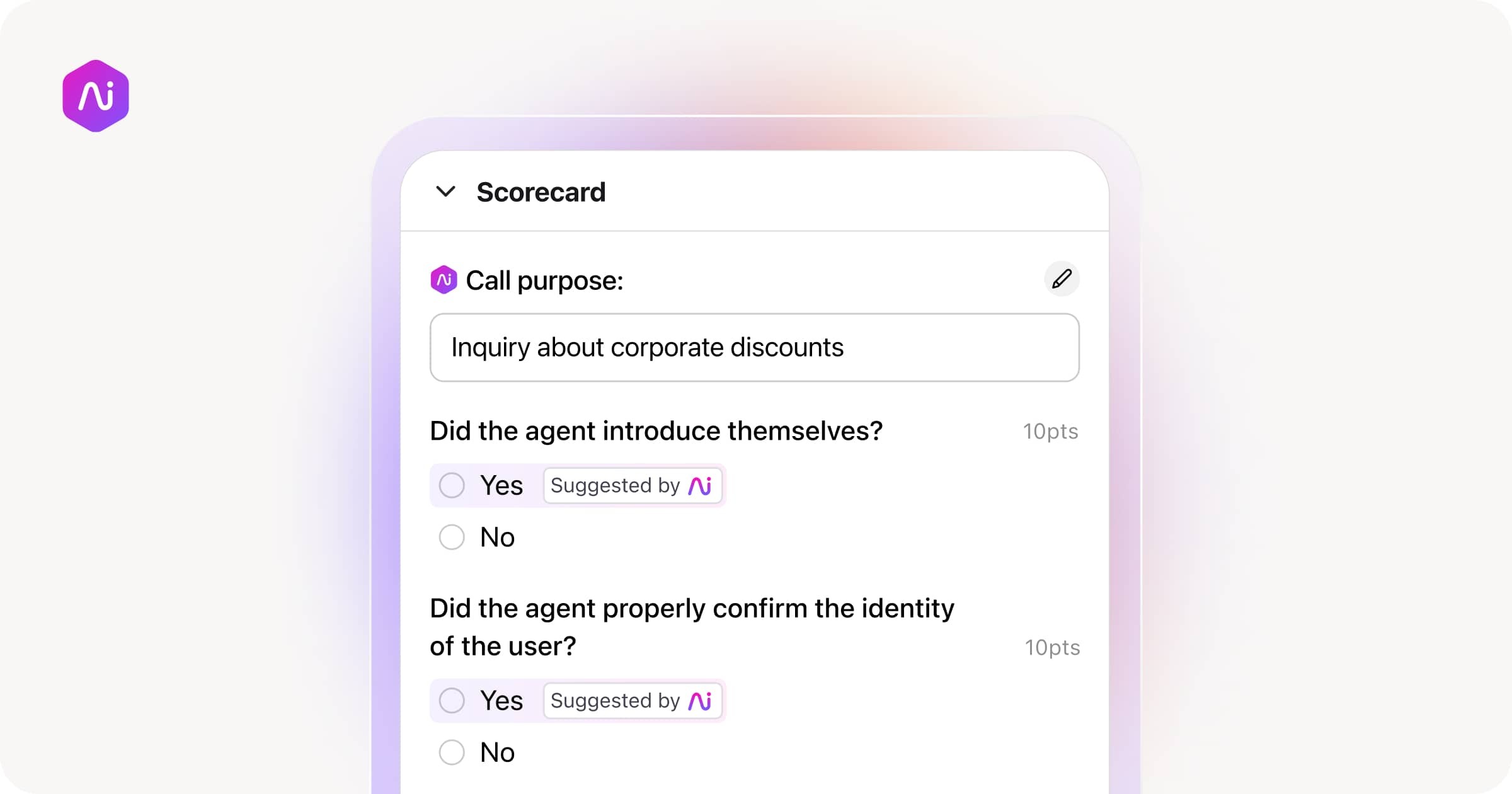 Ai Scorecards: A Faster, Easier Way to QA Calls | Dialpad