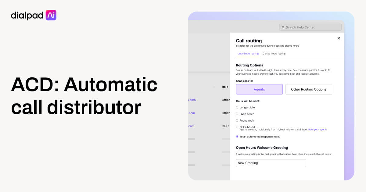 ACD: Benefits & Strategies for Call Center Performance | Dialpad
