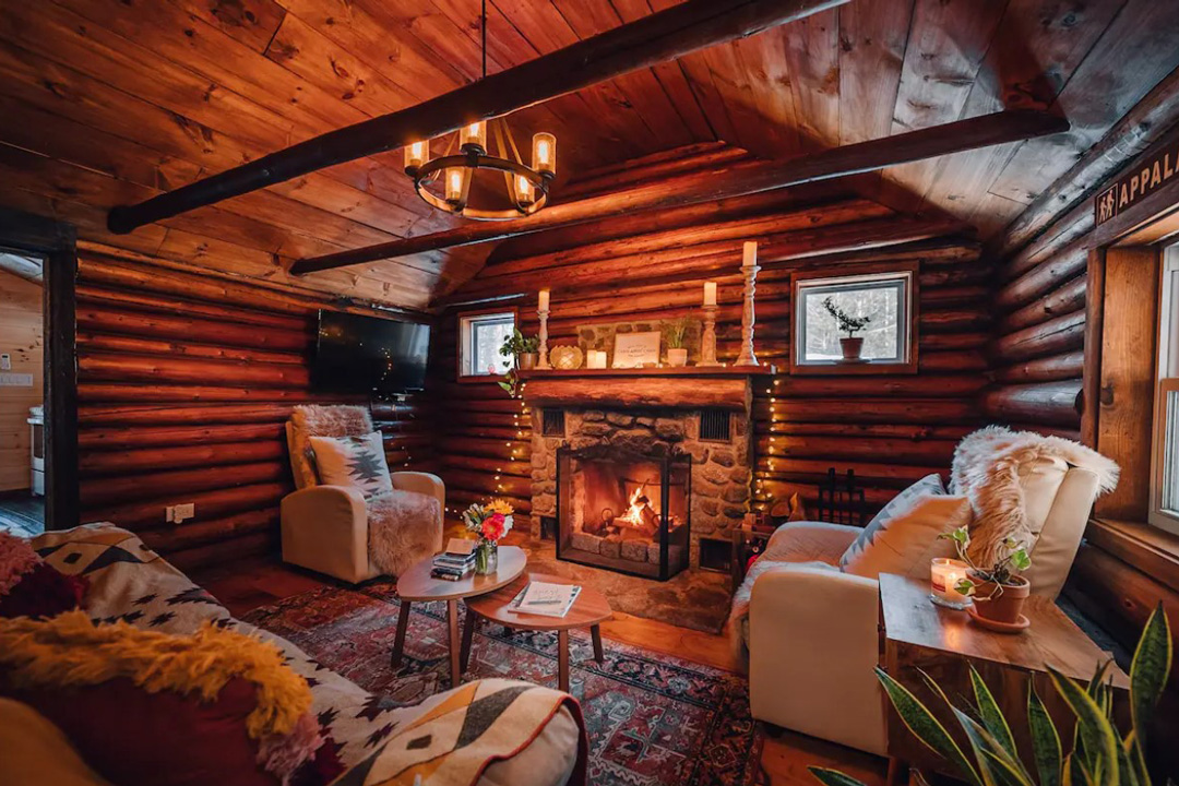 Cabin Stone Fireplaces Outdoor Fireplace Ideas To Keep You Warm