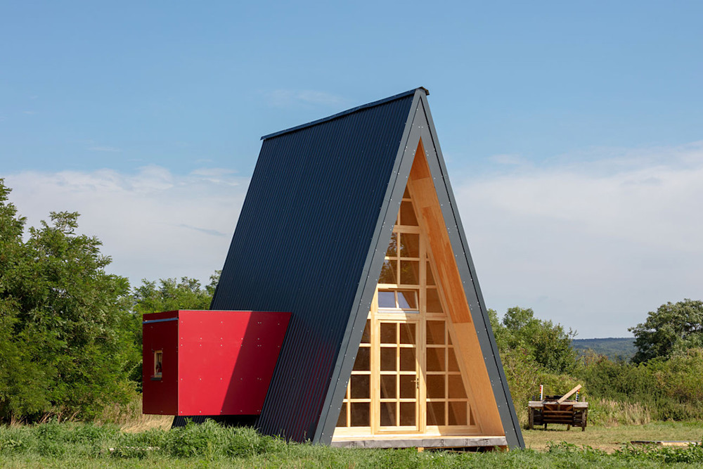Hello Wood's Prefab Grand Cabin A-Frame House Kit | Field Mag