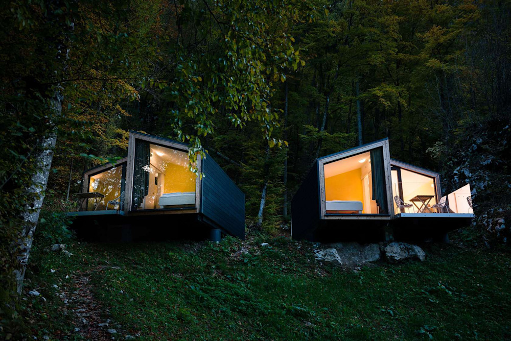 Prefab Cabins Designed to Embrace Nature Near Lake Bled | Field Mag