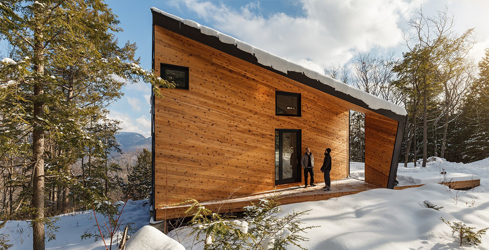 Best New Hampshire Modern Geometric Prefab Cabin | Field Mag