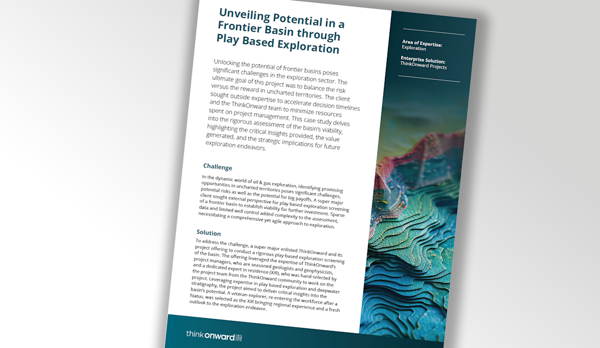 Unveiling Potential in a Frontier Basin through Play Based Exploration