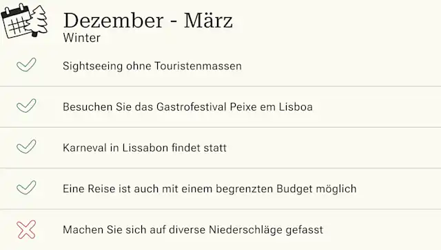 Beste Reisezeit für Lissabon: Klima, Wetter & Tipps | Tourlane