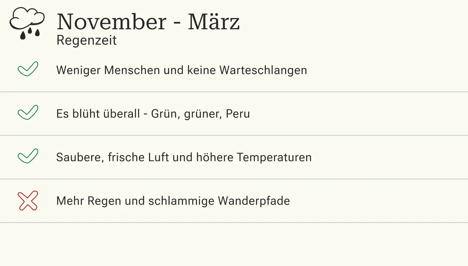 Beste Reisezeit für Peru: Klima, Wetter & Tipps | Tourlane