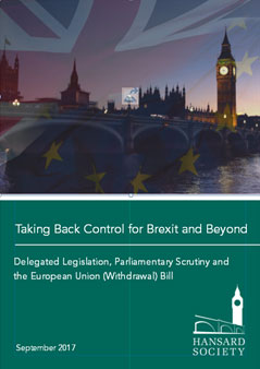 Taking Back Control for Brexit and Beyond: Delegated Legislation ...