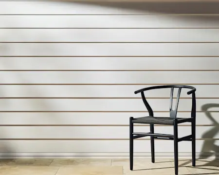 white weatherboarding