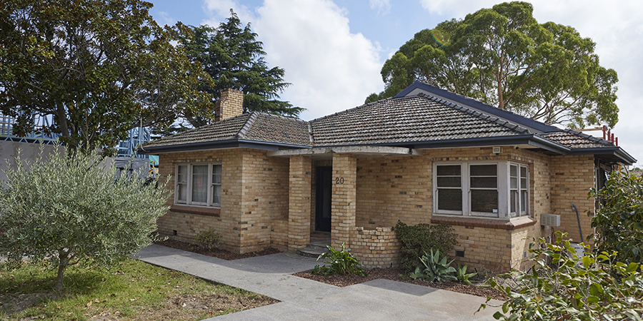 1950 Block Home Exterior Design