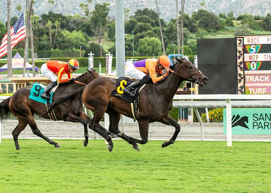 Favored Ruby Nell Rallies Wide To Take $100,000 Unzip Me Stakes | Santa ...