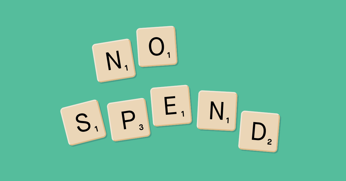 What is the No Spend Challenge and how can you start it?