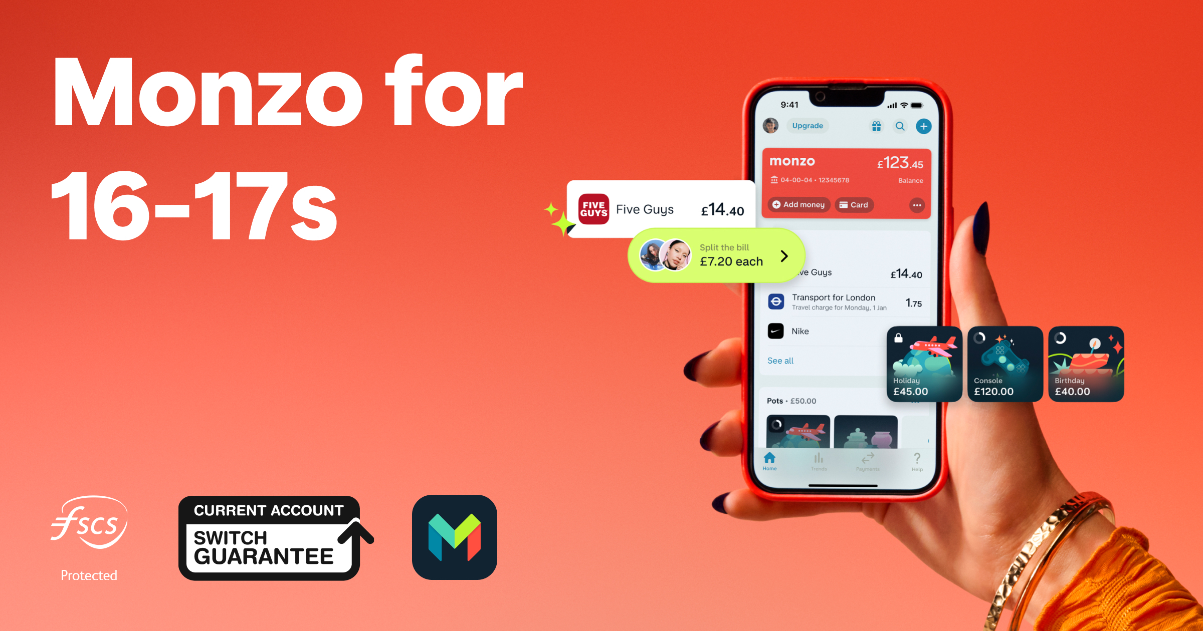 A Bank Accounts for 16-17s | Monzo Accounts for Teenagers