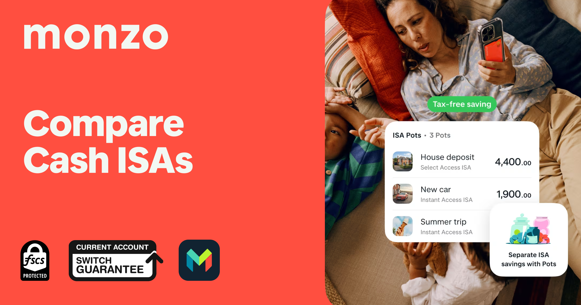 Compare Cash ISAs: Instant & Select Access | Monzo