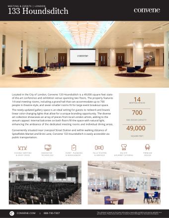Convene | Conference & Exhibition Venue for Hire in London