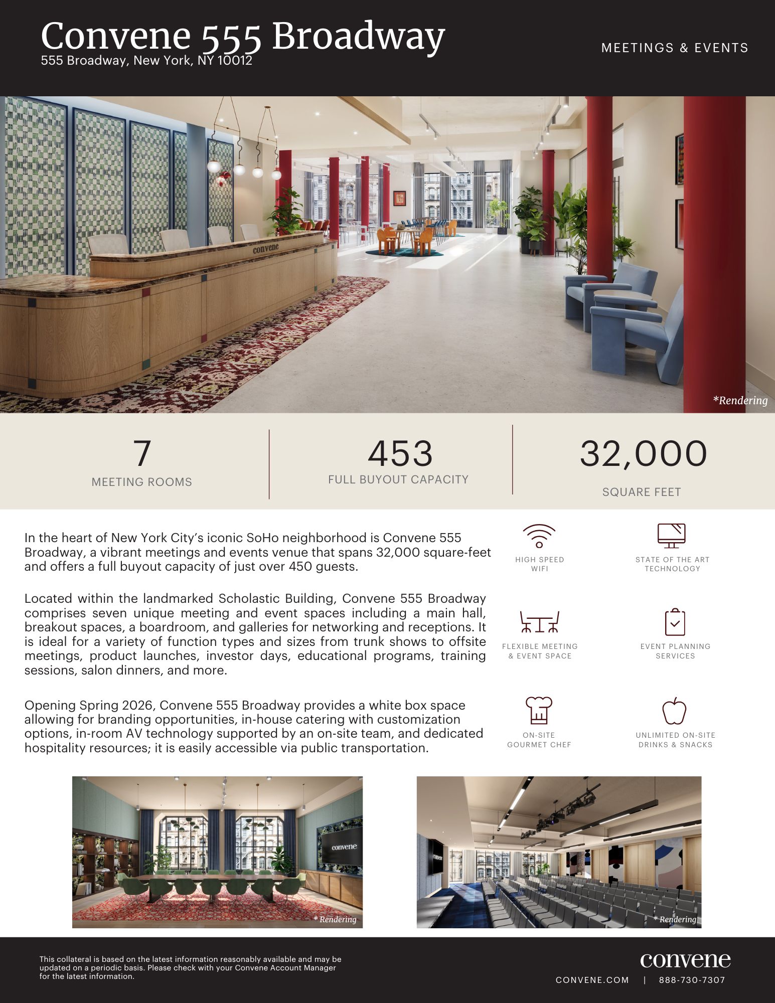 Convene 555 Broadway | SoHo Meetings & Events Venue