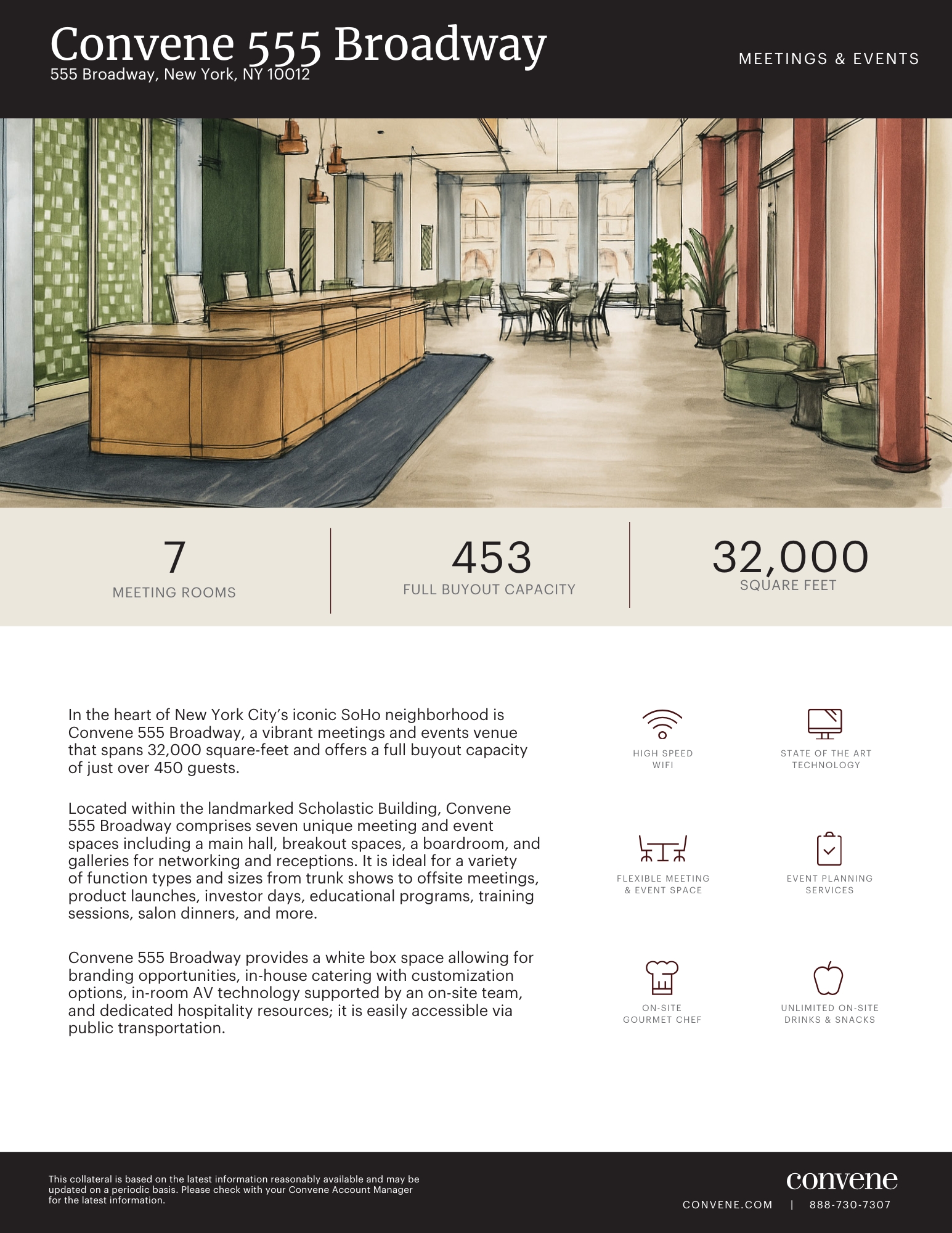 Convene 555 Broadway | SoHo Meetings & Events Venue