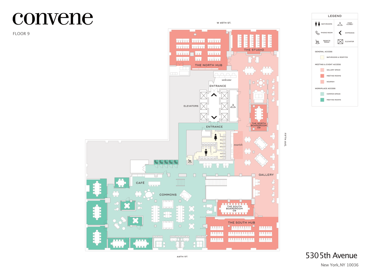 Convene 530 Fifth Avenue | Meeting & Event, Flex Office Spaces, and ...