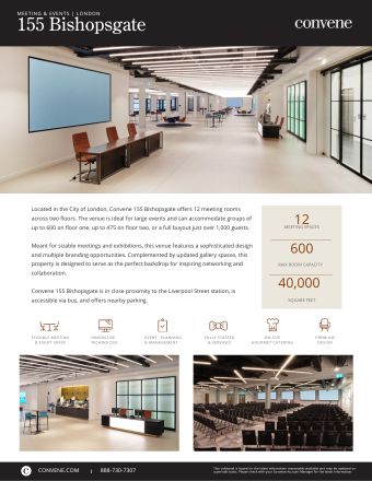 Convene | Stylish London Conference & Meeting Venue for Hire