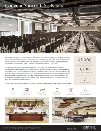 Sancroft, St. Paul’s | Inspiring Meeting & Event Spaces in Paternoster ...