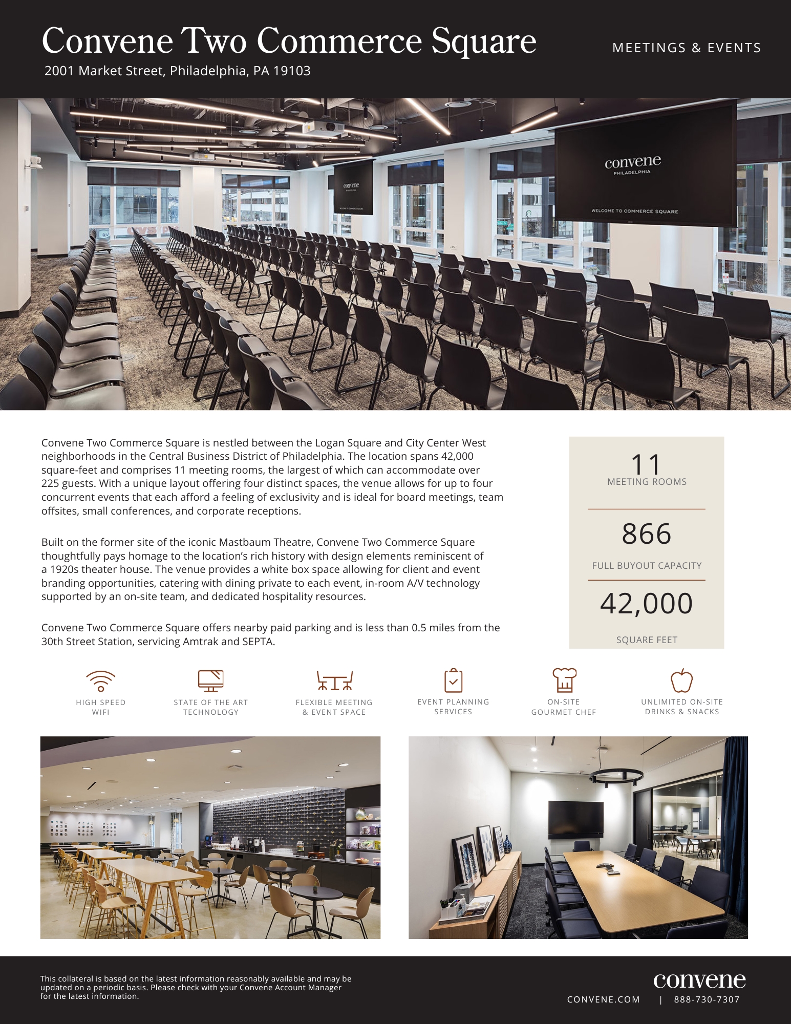 Commerce Two Commerce Square | Versatile Meeting & Event Spaces In ...