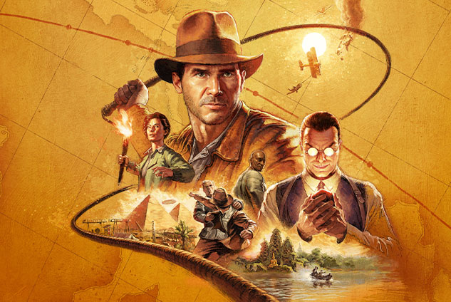 Key art for Indiana Jones and the Great Circle, showing Indiana Jones ...