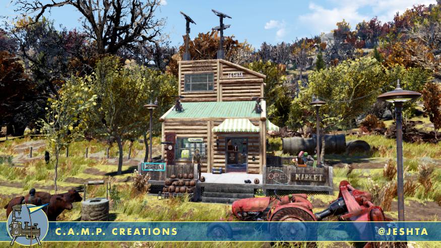 Fallout 76: C.A.M.P. Creations- Farm / Homestead