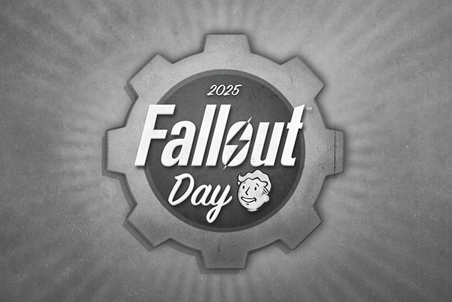 The Fallout Day Broadcast logo with the year 2025 above and a picture ...