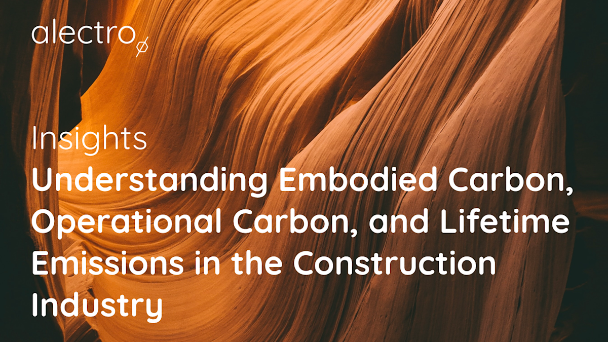 Understanding Embodied Carbon, Operational Carbon, and Lifetime ...